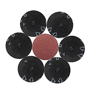 50Pcs Quick Change Discs Set,2 Inch 36 Grit Roll Lock Grinding Discs for Die Grinder Surface,Burr Rust Paint Removal