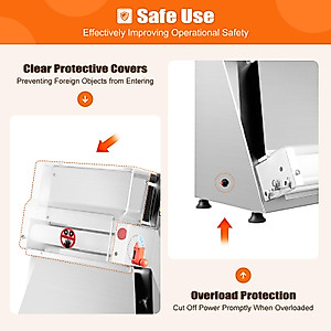 4-16" Commercial Electric Pizza Dough Roller Sheeter Pastry Press Making Machine,370W Commercial Dough Roller Sheeter for Noodle Pizza Bread and Pasta Maker Equipment