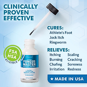 Ebanel Athlete's Foot Fungus Treatment Extra Strength, Antifungal Cream with Miconazole, Undecylenic Acid, Tea Tree Oil, Treats Skin Fungi Leading to Toenail Fungus, Promotes Healthy New Nail Growth