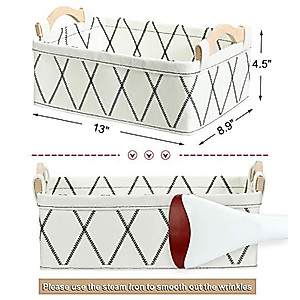 Oubra Dog Toy Bin Small Storage Baskets for Shelf Storage Organizer for Bathroom Bedroom Living Room Toilet Closet Cute Baskets Home Decor