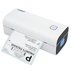 AOBIO X4BT 4x6 Bluetooth Thermal Label Printer - Shipping Label Printer for Small Business - Desktop Postage Label Printer Compatible with MacOS, Wins, Linux, ChromeOS (Black)