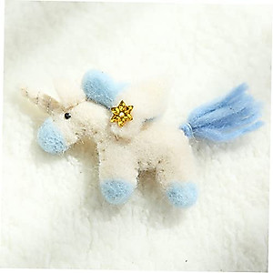 BESTOYARD Christmas Decor Wool Felt Ornament Hanging Pendant Unicorn Pendant Christmas Tree Accessories