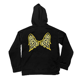 Sunwittafy Y2k Hoodie Men Women Star Zip Up Hoodie Letter Print Harajuku Oversized Sweatshirt Grunge Jacket Streetwear D-yellow