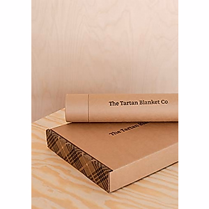 The Tartan Blanket Co. Recycled Wool Blanket Bannockbane Silver Tartan (59" x 75")