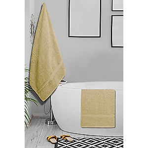 Avalon Towels Large Bath Towels, 30x60 Inches Bath Sheets Towels for Adults Beach Towels Oversized, 4 Pcs Extra Large Bath Towels, Light Weight & Absorbent Quick Dry Towel Oversized Beige Bath Towels