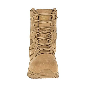 Merrell Men's Moab 2 8" Defense Zip Composite Toe Military and Tactical Boot, Coyote, 11.5 Wide