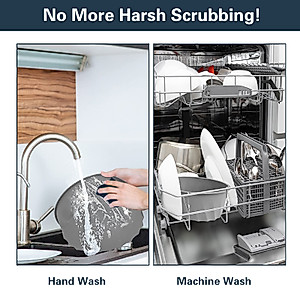 Slicone Crockpot Liner, Crock Pot Liners Reusable Slow Cooker Liners Fit Crock-Pot 6 Quart Oval Crock Pot, Crockpot Liners Leakproof Dishwasher Safe Cooking Liner Hamilton Beach Crockpot Liner