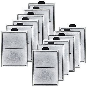 HiTauing 12 Packs PF-L Carbon Cartridge for Top Fin Silenstream PF20, PF30, PF40 and PF75 Power Filters