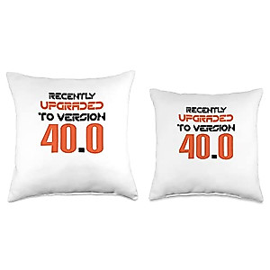 40th Birthday Gift Ideas T-shirt Store 40th Birthday May The Forties Be with You Funny Gift Ideas Throw Pillow, 16x16, Multicolor