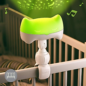 BENBAT Hooty Baby Soother and Projector - Sound and Sleep Projector with Glowing Night Light and Starlight Projection Image for Nursery or Car - for Use at Home or On-The-Go
