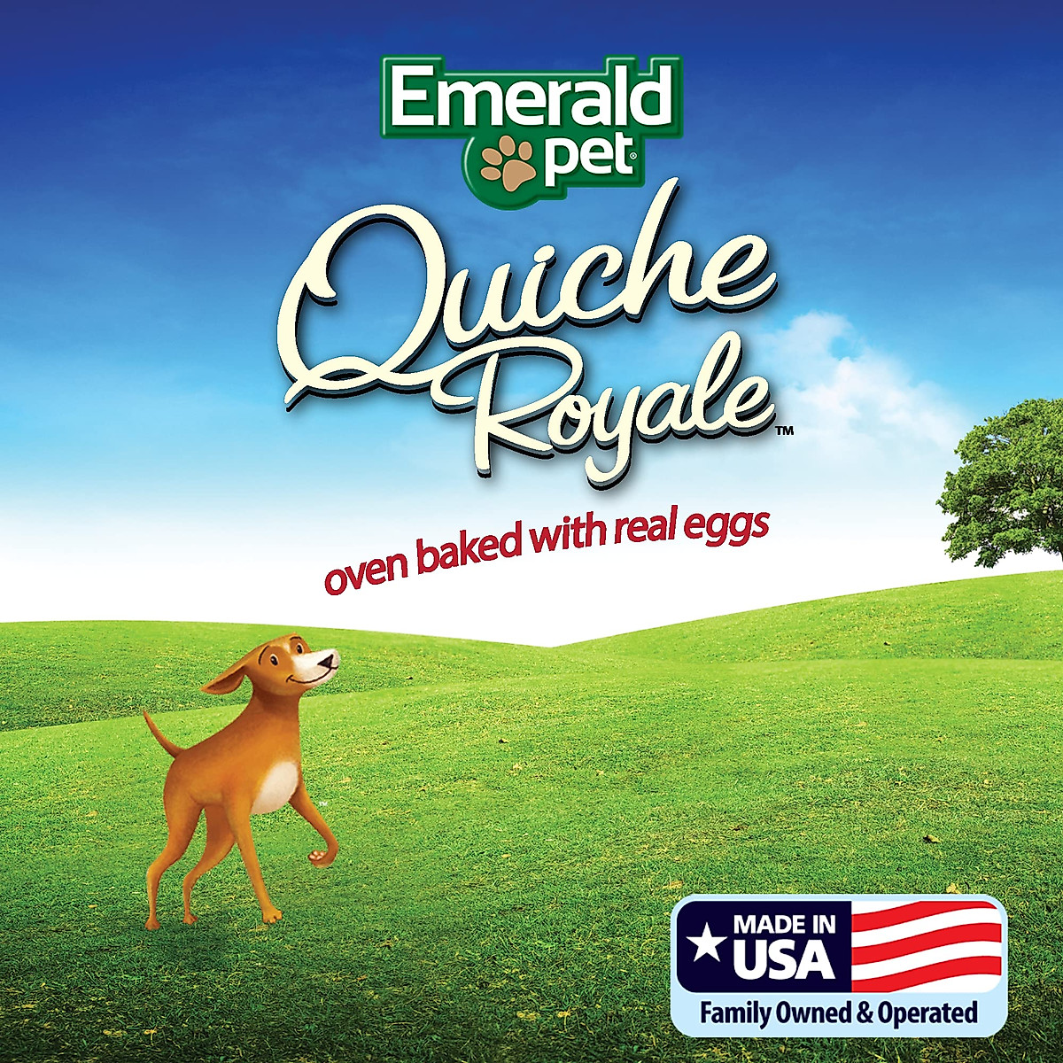 Emerald Pet Quiche Royale Premium Training Dog Treats — Healthy and Tasty Natural Dog Chews Made with Real Eggs — Limited Ingredient Dog Treats Made in The USA — Garden Veggie Treats, 6 oz