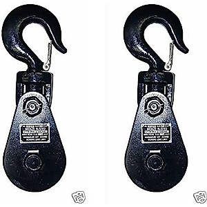 Set of 2 BA Products 6I-2T3 2 Ton Snatch Block with 3" Sheave Wheel. Fits 5/16" to 3/8" Cable. Tow Truck, Rollback, Farm Equipment, Wrecker Flatbed Century Miller Jerr-Dan