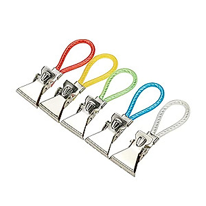 Woogim Metal Hanging Towels Clip, Metal Kitchen Towels Clips with Hanging Loop Cloth Hook Clip Hangers for Home Kitchen Bathroom Cupboards Hanging Towels, 10 Pack