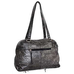 Yara Leather Bowler Bag (Burgundy)