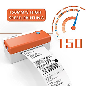 K COMER Shipping Label Printers High Speed 4x6 Commercial Direct Thermal Printer Labels Maker Machine for Shipment Package, Compatible with Amazon Ebay Shopify Etsy UPS on Windows/Mac/Linux