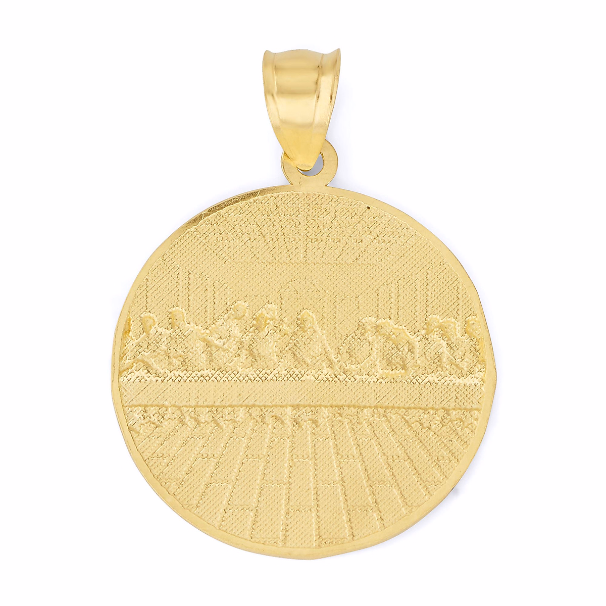 10k Yellow Gold Last Supper Pendant for Men