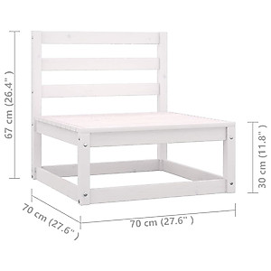 WEHUOSIF 8 Piece Patio Lounge Set with Cushions,Garden Lounge Set,Combination Sofa,Pool Sofa Set,Conversation Sofa,Party Furniture,for Homes,Offices,Living Room,Cafes,Solid Pinewood