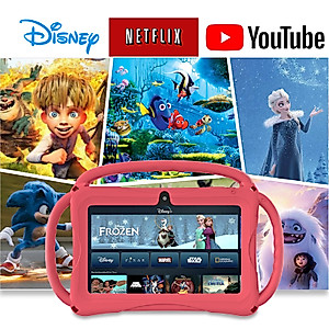 TUOHAITIME Android 11 Tablet for Kids 7-inch 3GB+32GB Red