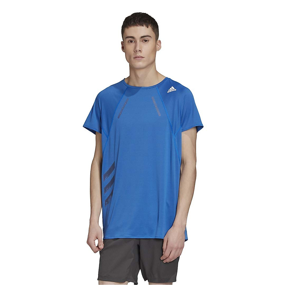 adidas Men's HEAT.RDY Tee Glory Blue Small