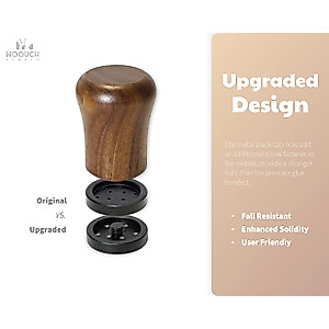 Woouch WDT Espresso Tool, Espresso distribution Tools,10 Needles 0.35mm Espresso Coffee Stirrer, Nature Wood Handle with Stand (Walnut)