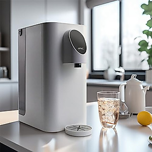 APEC ROCT-Plus Countertop Reverse Osmosis System, Efficient RO Filter 3:1 Pure to Drain, Instant Hot Water ± 2° for Tea, UV Water Filtration