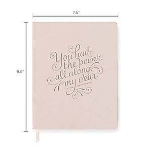 FRINGE STUDIO Classic Large Paperback Journals, 208 Lined Pages, 7.5 x 9.5 Inches, Power All Along (841031)