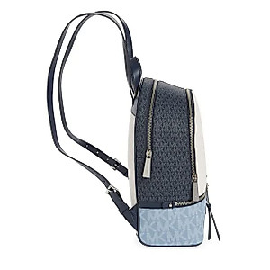 Michael Kors Rhea Zip Backpack (Chambray/Navy)