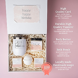 Happy Birthday Box for Women - Unique Birthday Gifts for Women, Best Gift Baskets for Women Birthday for Best Friend, Birthday Gifts for Sister, Birthday Set for Women Daughter Her Birthday Ideas