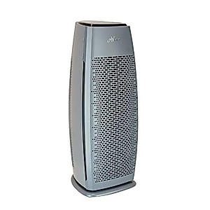Hunter HP600 Tall Tower Air Purifier Features Energy Star Certification True HEPA Filter, Multiple Fan Speeds, Soft Touch Digital Control Panel, Sleep Mode, Timer, Accent Light, Graphite