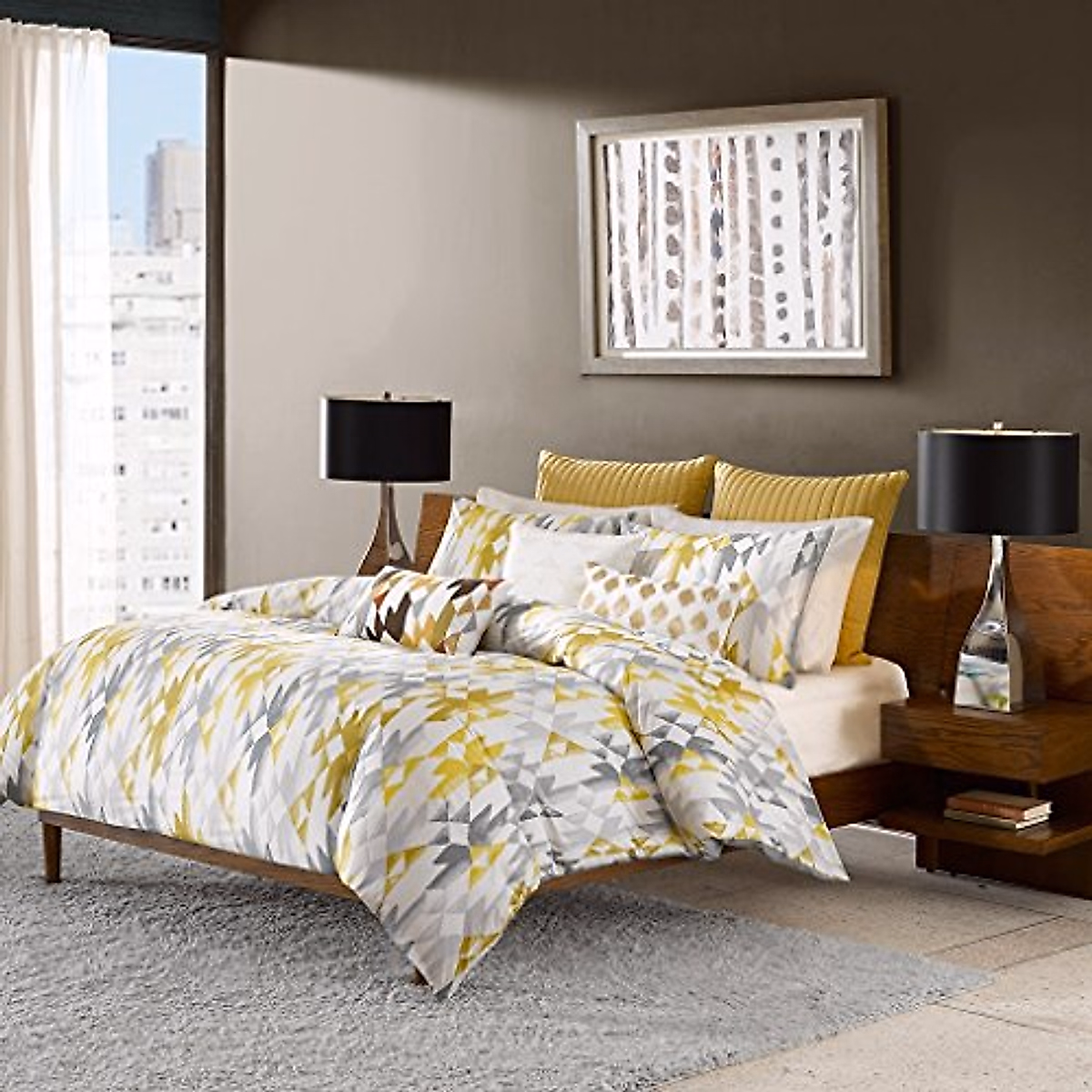 INK+IVY Nadia Dot Mid Century Modern Cotton Oblong Decorative Pillow Sofa Cushion Lumbar, Back Support, 12"x18", Metallic Embroidery Gold/White