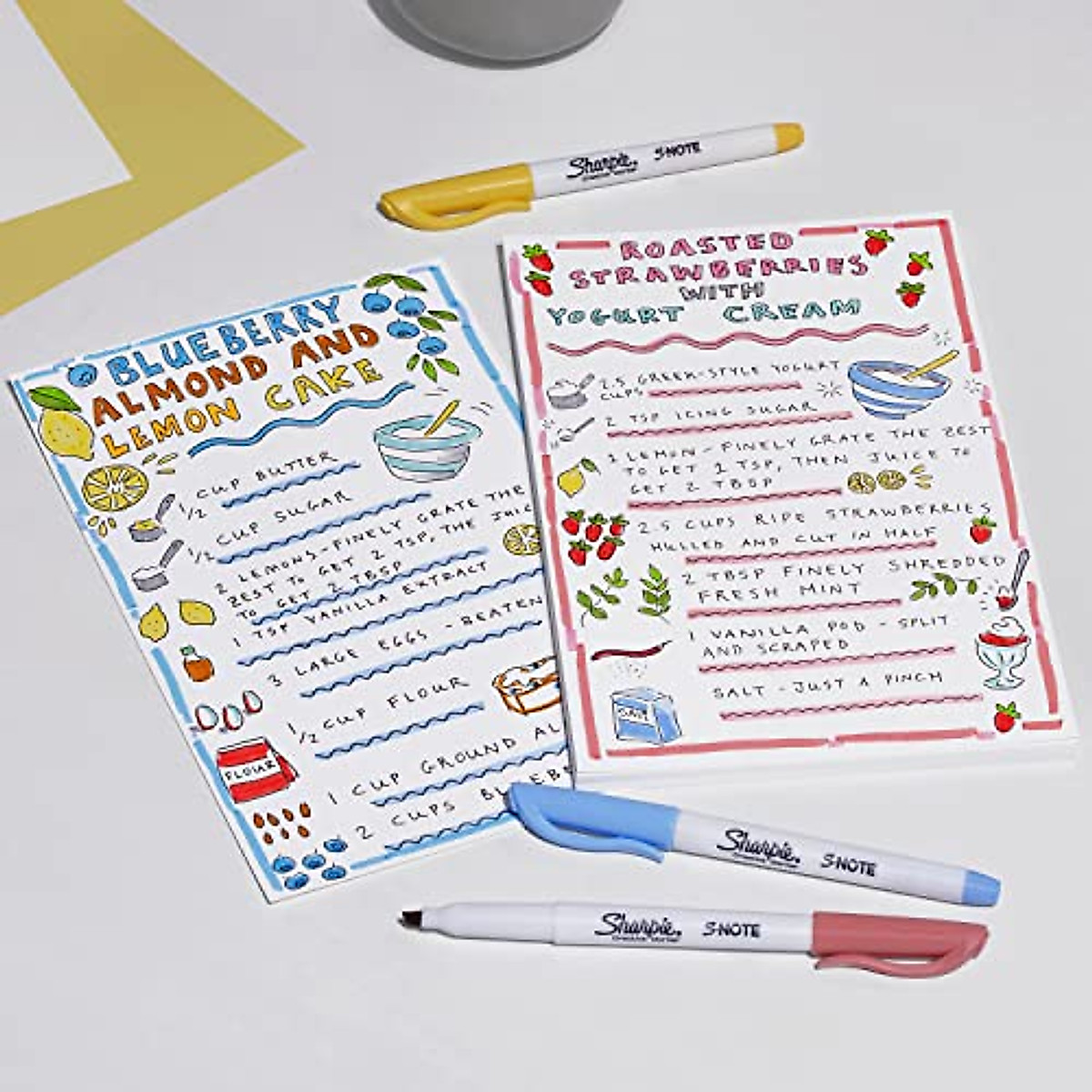 SHARPIE S-Note Creative Markers, Highlighters, Assorted Colors, Chisel Tip, 24 Count