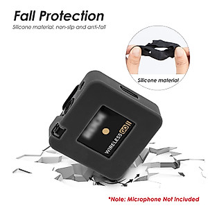 YOUSHARES Silicone Case Compatible with RODE Wireless Go 2 Accessories RODE Wireless go II MIC Silicone Protect Case Cover (3PCS Black)