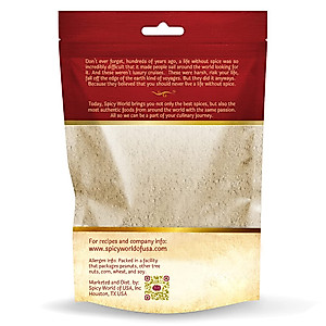 Spicy World Ground Cardamom Powder (Cardamon) 3.5 Ounce Bag