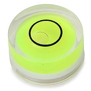 10 Pack Bubble Spirit Level Degree Mark, 18x9mm Circular Bullseye Level Measuring Instruments Spirit Level, Use for Tripod, Phonograph, Turntable (18x9mm)