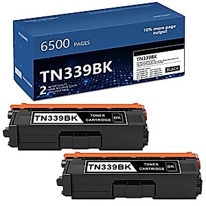 YOISNER 2 Pack TN339 TN339BK Super High Yield: Compatible TN 339 Toner Cartridge Black Replacement for Brother TN339BK HL-L8250CDN L8350CDW/CDWT L9200CDW/CDWT Printer | Up to 6,500 Pages