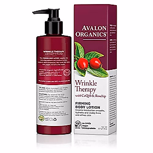 Avalon Organics Firming Body Lotion, Wrinkle Therapy with CoQ10 & Rosehip, 8 Oz