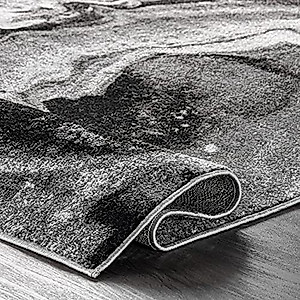 nuLOOM Remona Abstract Area Rug, 7' 6" x 9' 6", Grey