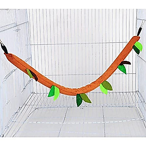 Hamster Guinea Pig Hammock, Small Animal Hanging Hammock Warm Bed House Hamster Guinea Pig Rat Cage Accessories Toys Bed Hanging Tunnel and Swing for Sugar Glider Squirrel Playing