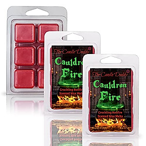 Cauldron Fire - Witchy Crackling Bonfire Scented Wax Melt - 1 Pack - 2 Ounces - 6 Cubes
