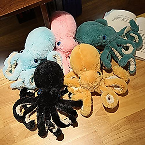 Octopus Stuffed Animals Octopus Plush Doll Toys Octopus Stuffed Toys Gift for Kids and Lovers for Birthday, Christmas, Valentine's Day(Black)