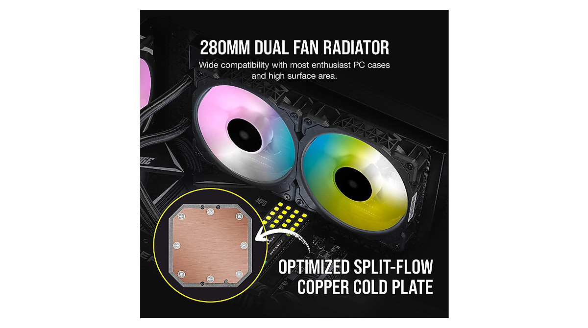 Corsair iCUE H115i Elite Capellix Liquid CPU Cooler - Powerful RGB Cooling