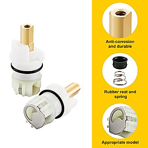RP25513 faucet stem assembly, Replacement Kit for Delta two handle faucet repair kit, Includes RP4993 Seats and Springs, 2 Pack