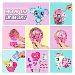 Bubiloons - 8+ Accessories, Surprise character that blow bubbles, For girls and kids 5 and up