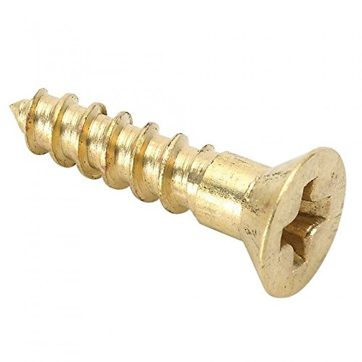 #14 x 1-1/4 Brass Wood Screws, Flat Countersunk Head, Phillips Drive - (Pack of 100) Solid Brass Plain Finish, Screw Size: #14, Length: 1-1/4 inches*