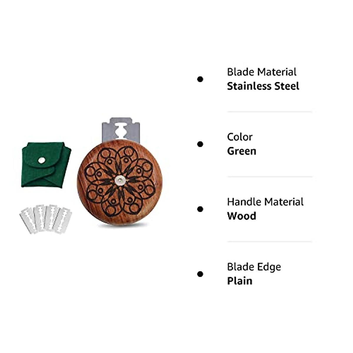 UFO Bread Lame Cutter for Homemade Sourdough Bread Bakers, Slashing Tool Cutting Bread Scoring Knife Razor Cutter, Great Gift for Artisan Bread and Baguette Makers(GREEN)