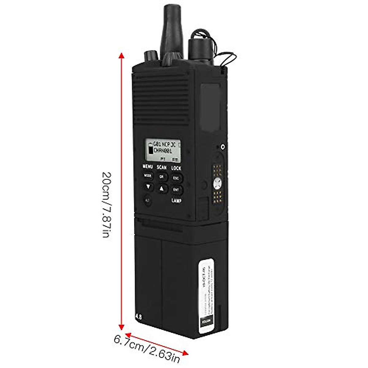 Tbest Dummy 2 Way Radio case Cosplay Prop Tactics Faux walkie Talkie Durable Plastic Dummy Radio Walkie Prop