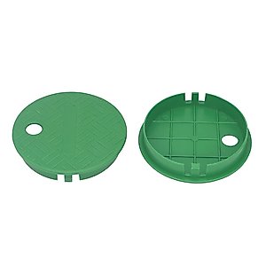Bandelt Sprinkler Valve Box Cover Lid for Automatic Irrigation Water System Lawn, Yard, Outside ID 5.5" OD 6"-2 Pack