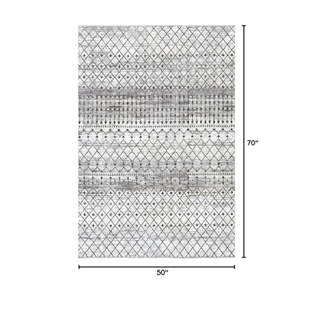 Home Culture Andre Machine Washable Area Rug (4x5'5'')