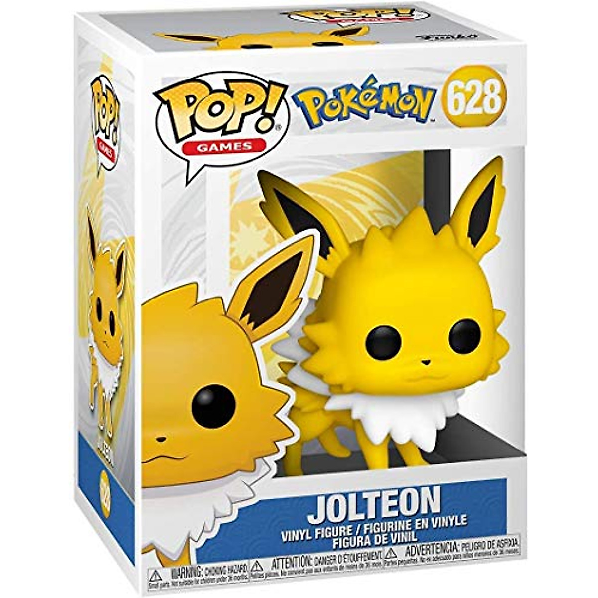 POP Pokemon - Jolteon Funko Pop! Vinyl Figure (Bundled with Compatible Pop Box Protector Case), Multicolor, 3.75 inches