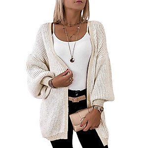 Dokotoo Lightweight Fall Cardigan for Women Womens Fall Fashion 2023 Clothes Oversized Long Sleeve Chunky Women's Cardigans Crochet Knit Women Cardigan Tops Dressy Folklore Cardigan Light Cardigan